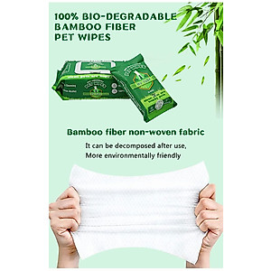 My Turf Unscented Dog Wipes – 100 pcs Pet Wipes for Paw Face Ears and Butt – Cat & Dog Wipes Cleaning – Kitten and Puppy Grooming Bath Wipes 6x8 Inch