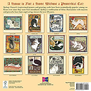 2021 The Proverbial Cat Feline Inspirations 16-Month Wall Calendar