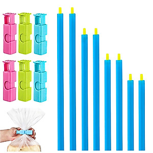 14pcs Chip Clips,Chip Bag Sealer,Bag clips for food Ideal For Chip Clips Bag Clips Food Clips Suitable For Cat And Pet Snacks, As Well As Chips, Rice, Candy, Popcorn, Etc.…