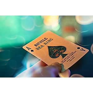 Bicycle Sea King Playing Cards, Standard Index, Poker Cards, Premium Playing Cards, Unique Playing Cards, 1 Deck