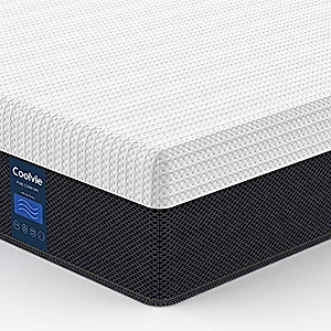 Coolvie Full Mattress 10 Inch, Cool Memory Foam Mattress, Motion Isolation Pocket Innerspring Hybrid Mattress in A Box, More Supportive, 100-Night Trial, Forever Warranty Support