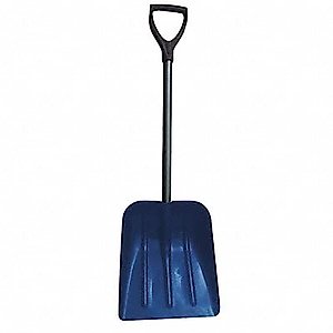Snow Shovel, 25 in.L, Steel Handle