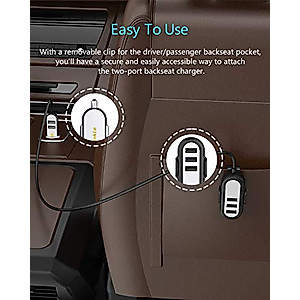 Wishinkle 5 USB Car Charger, 54W Multi Ports Car Charger Adapter, 5ft USB Splitter Vehicle Charger for Samsung Galaxy Note9/S9/S9+ and More