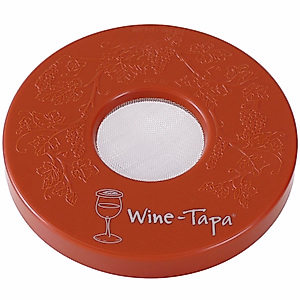 Wine Tapa Drinking Glass Covers- Keep Bugs Away from Wine Glasses Outdoors - Use as Cover for Coffee Mugs, Soda Cans, and Drinking Glasses, set of 4 No Spill Drink Covers (Fresco)