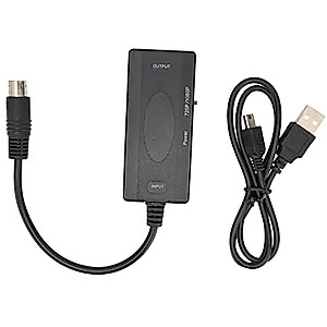 Shanrya Game Console Converter, Drive Free 720P Portable for SS Adapter Lossless for Sega for HDTV