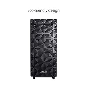 ASUS Desktop S300, Intel Core i5-10400 Processor, 16GB DDR4 RAM, 512GB PCIe SSD, DVD Drive, Windows 10 Home, Wired Keyboard & Mouse Included, Black, S300MA-DH501