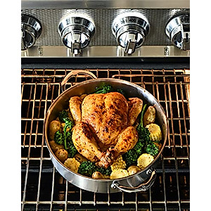 Thomas Keller Insignia by Hestan - Stainless Steel 9 Quart Rondeau, Induction Cooktop Compatible