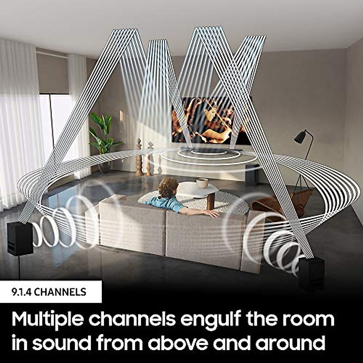 SAMSUNG HW-Q950T 9.1.4ch Soundbar with Dolby Atmos/ DTS:X and Alexa Built-in (2020), Black