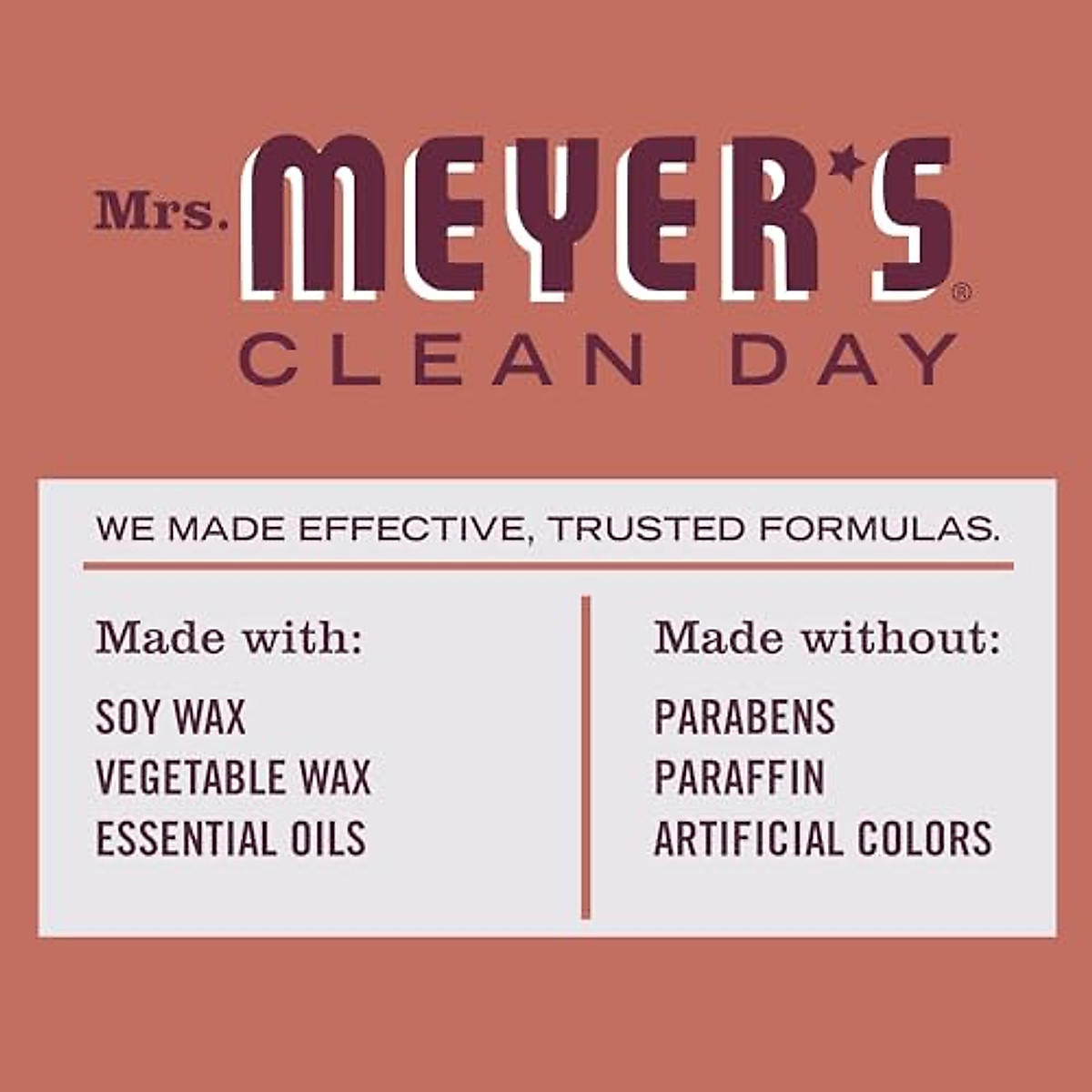 Mrs. Meyer’s Clean Day Scented Soy Candle, Large, Fall Leaves Scent, 7.2 oz