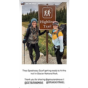 Thea ~ Infinity Scarf w/Secret Zipper Pocket, Spring Travel Scarf, Made in U.S.A.