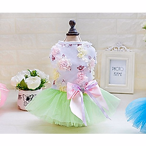 Dog Dresses for Small Dogs Easter Cotton Pet Dress Spring and Summer Pet Clothes Spring Cute Pet Supplies Cotton Dog Designer Clothes