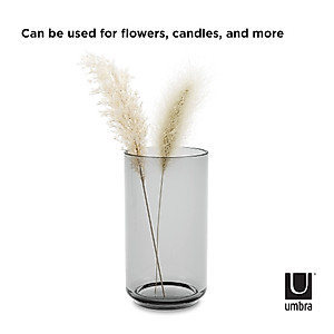Umbra Layla Medium Decorative Vase, Smoke