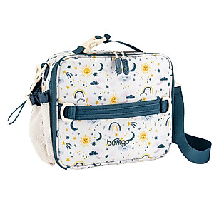 Bentgo Prints Insulated Lunch Bag Set With Kids Bento-Style Lunch Box (Friendly Skies)