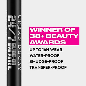 URBAN DECAY 24/7 Glide-On Waterproof Eyeliner Pencil (Stash - Olive Green Shimmer), Smudge-Proof, Transfer-proof, Long-lasting Colored Eye Liners, Hydrating Vitamin E, Cruelty-free - 0.04 oz