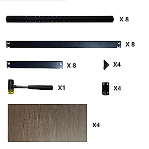 Storage Shelves - 4 Tier Adjustable Garage Storage Shelving, Heavy Duty Metal Storage Utility Rack Shelf Unit for Warehouse Pantry Closet Kitchen, 23.6" x 15.7" x 47.2", White