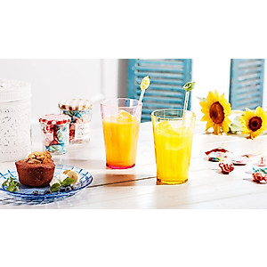 SCANDINOVIA - 26 oz Unbreakable Premium Iced Tea Drinking Glasses Tumbler (Set of 6) - BPA Free Super Grade Acrylic Plastic Cups - Dishwasher Safe, Juice, Beverages, Drinks, Cocktails