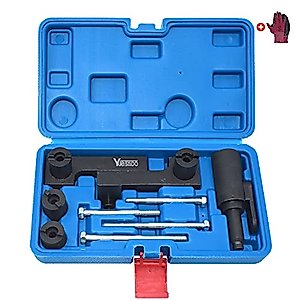 Yuesstloo Camshaft & Crankshaft Timing Locking Tool Kit, Compatible with Volvo S40 S60 XC90, Replace 9995452, with Carrying Case & Gloves