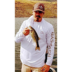 BASSDASH UPF 50+ Men’s UV Sun Protection Long Sleeve Performance Fishing Hoodie Hooded Shirts