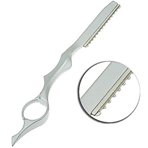 Barber Supplies Hair Tools Feather Styling Hair Cutting Razor Grip Handle Stainless Steel Razor Blade for Professional Look and Styling