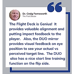The Flight Deck Tour Kit: a USA-made comprehensive 3-in-1 system That includes The Flight Deck Tour, a premium Stainless Steel Mirror, and a Start Line Trainer. Outdoor use, Easy set up, portable.