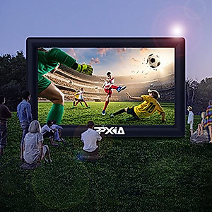 PPXIA Inflatable Movie Screen 25ft Outdoor Projector Screen with Air Blower, Supports Front and Rear Projection Blow Up Screen for Movie Nights Backyards Pool Party