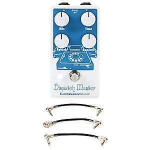 EarthQuaker Devices Dispatch Master V3 Delay/Reverb Pedal with Patch Cables