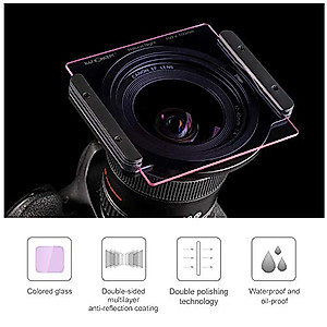 K&F Concept 100 x 100mm Natural Night Filter Anti-Light Pollution Filter for Night Photography Sky/Star Astrophotography with 28 Multi-Layer Coated