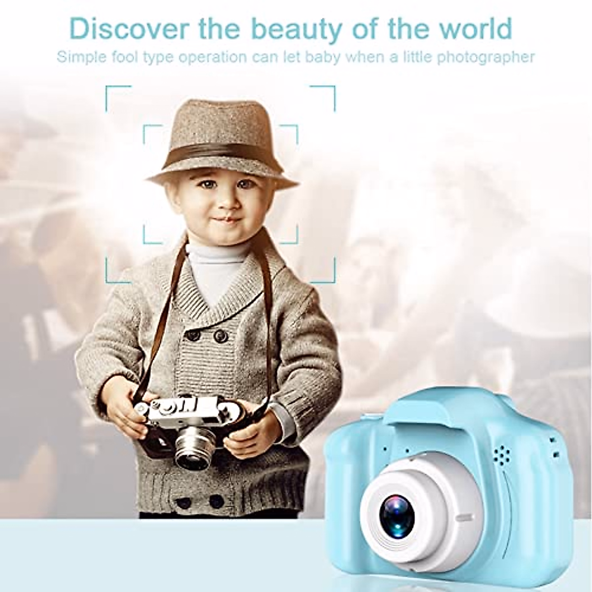 Likense Digital Camera for Kids, Kids Selfie Camera Video Camera, Children Camera Birthday Festival Gift for 3 4 5 6 7 8 Year Old Boys, 12MP 1080P