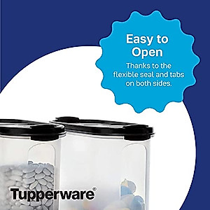 Tupperware Brand Modular Mates Super Oval Container Set - 5 Dry Food Storage Containers with Lids - Airtight, Dishwasher Safe & BPA Free