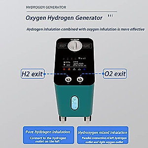 FXNFXLA Hydrogen Generator 900ml/min, 99.99 Percent High Purit Portable H2 Inhalation Machine, 5 Intelligent Detection Systems, Continuous H2 Supply, for Home Office