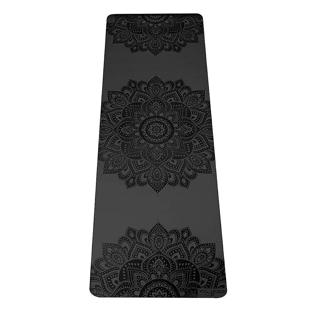 YOGA DESIGN LAB | The Infinity Mat | Luxurious Non-Slip Design Provides Unparalleled Grip to Support and Align You Beautifully | Eco-Friendly | 4 Colors | w/Carrying Strap! (Mandala Charcoal, 5mm)