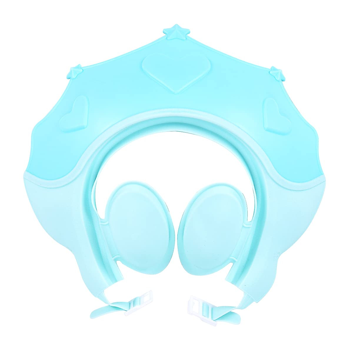 Baby Shower Cap Shampoo Visor Shield hat Kids Bath Washing Hair Rinser Prevents Water from Pooling in Face for Protector Toddler Children Eyes and Ears (Blue)