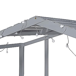 CITYLIGHT Twin Size Loft Bed with Slide, Low Loft Bed Frame with Blackboard and Light Strip on The Roof, Wood Kids Slide Bed for Girls, Boys, Grey