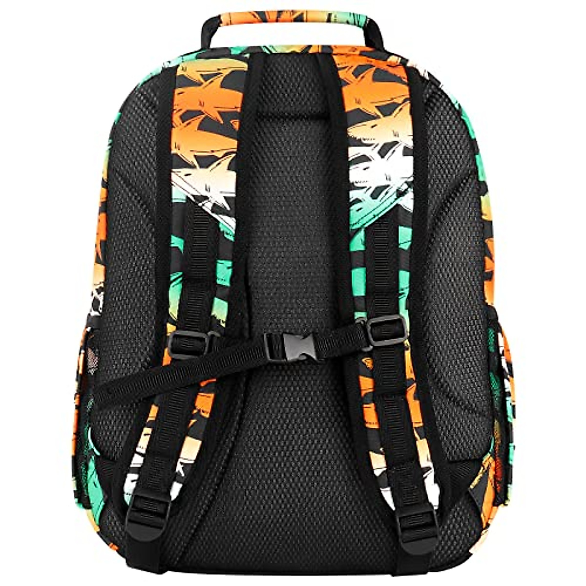 Choco Mocha Hawaii Shark Backpack for Boys Backpacks for Elementary School Backpack for Kids Backpack Boys 17 inch Backpack for Boys Shark Bookbag with Chest Strap 5-7 6-8 School Bag 2nd 3rd Grade