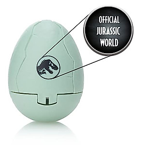 WOW! STUFF Jurassic World Drop 'n Pop Dino - Blue Velociraptor | Dinosaur Egg with Pop-up Plush Toy | Official Dominion Merchandise, Gifts and Toys for Boys and Girls, Aged 5+