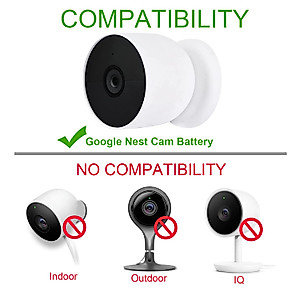 iMah 32.8ft (10m) Extended Power Charge Cable Compatible with Google Nest Cam (Battery), Replacement for Google Nest Camera Charging Cord Charger Cable Weatherproof White