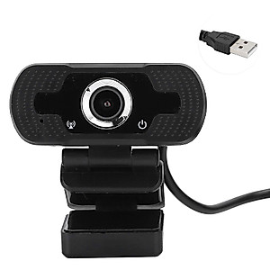 Zyyini Bindpo Web Camera, 1080P High Definition Computer Camera Video Conference USB 2.0 PC Camera, Wide Angle Lens, for Recording, Calling, Gaming
