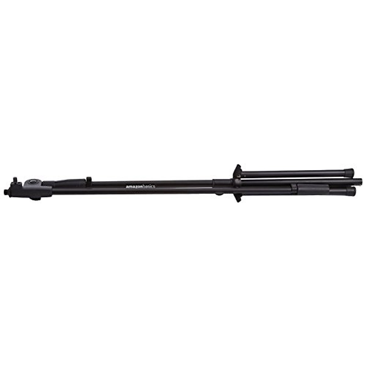 Amazon Basics Adjustable Boom Height Microphone Stand with Tripod Base, Up to 85.75 Inches - Black