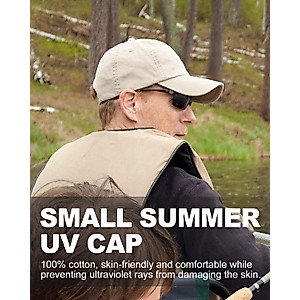 Zylioo Small Head Baseball Cap,Extra Small Gym Cap for Unisex,Petite Baseball Hats for Small Heads