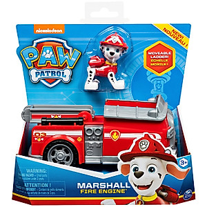 Paw Patrol, Marshall’s Fire Engine Vehicle with Collectible Figure, for Kids Aged 3 and Up