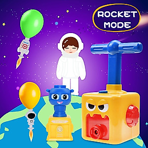 BAKAM Toddler Toys 3-4 for Boys Girls, Balloon Launcher & Powered Car Set, Fun Toddlers STEM Toy Balloon Pump Cars Racer Kit for Kids 3-5 (Monster)