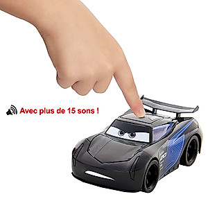 Disney Cars Toys Track Talkers Jackson Storm, 6-in, Authentic Favorite Movie Character Sound Effects Vehicle, Fun Gift for Kids Aged 3 Years and Older