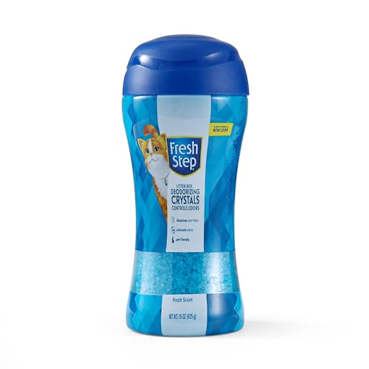 Fresh Step Cat Litter Crystals In Fresh Scent Cat Litter Box Deodorizer Combats Cat Odors and Neutralizes Smells to Keep Your Home Clean, 15 Ounces (Pack of 1)