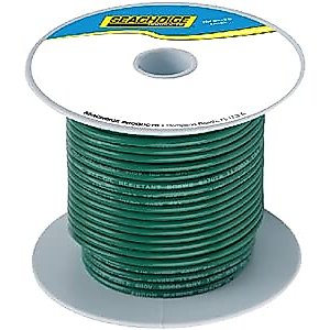 SEACHOICE Tinned Copper Marine Wire (Color: Green, Size: 100', Option: 14 awg)