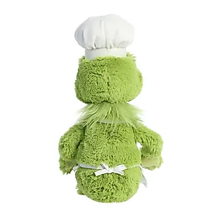 Aurora® Whimsical Dr. Seuss™ Chef Grinch Stuffed Animal - Magical Storytelling - Officially Licensed - Green 14 Inches