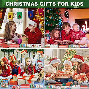 Liliful 148 Pieces 2 Sets Christmas Bingo Games for Large Groups Kids Adults, 96 Players Cards Pack Party Games for Family School Classroom Activities Party Favors Kids Xmas Gifts Bulk