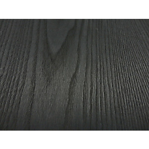 Oak Black Dyed Flat Cut Wood Veneer 24" x 24" with Paper Backer 1/40" Thickness