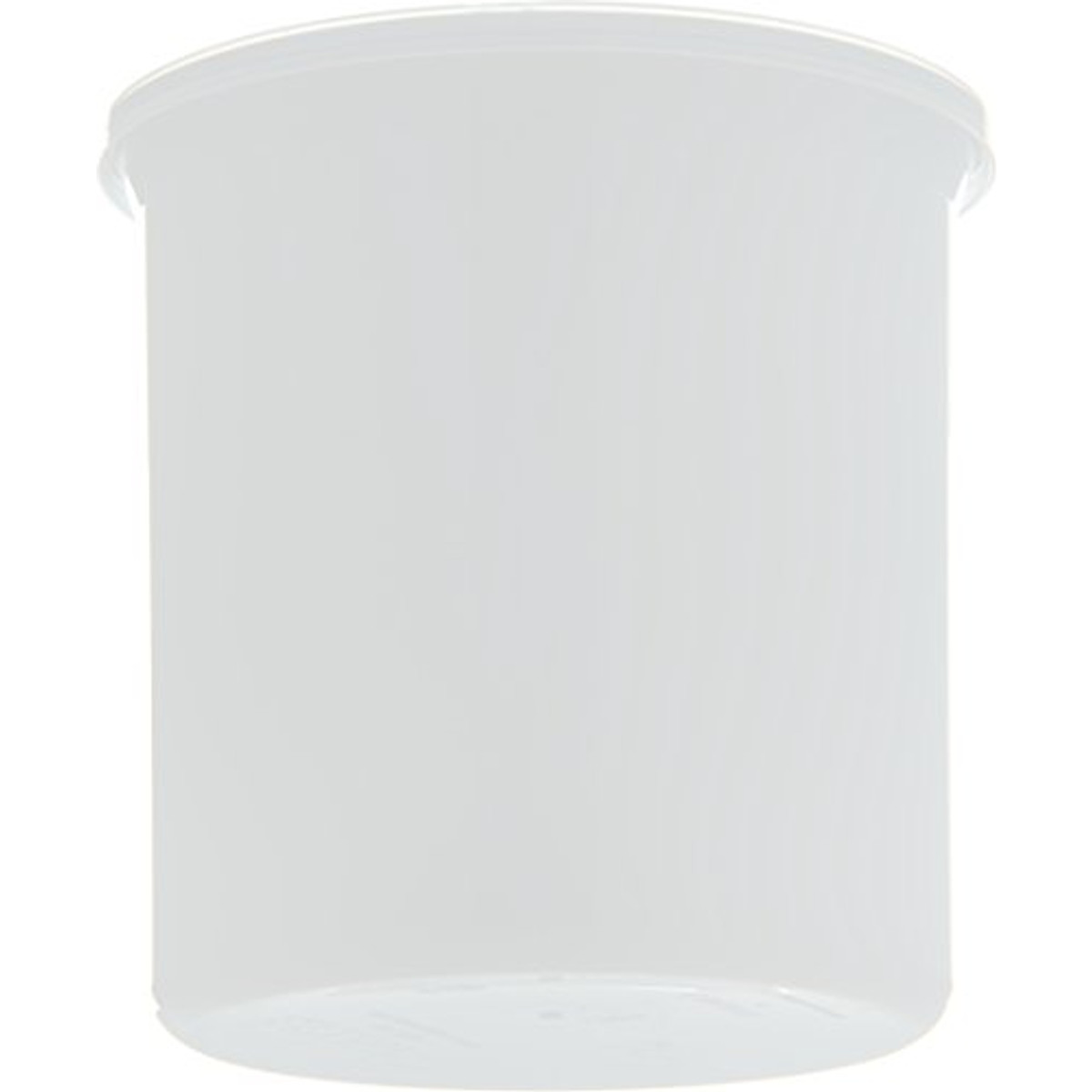 Carlisle FoodService Products Classic™ Round Storage Container with Lid, 1.2 Quart Crock, White