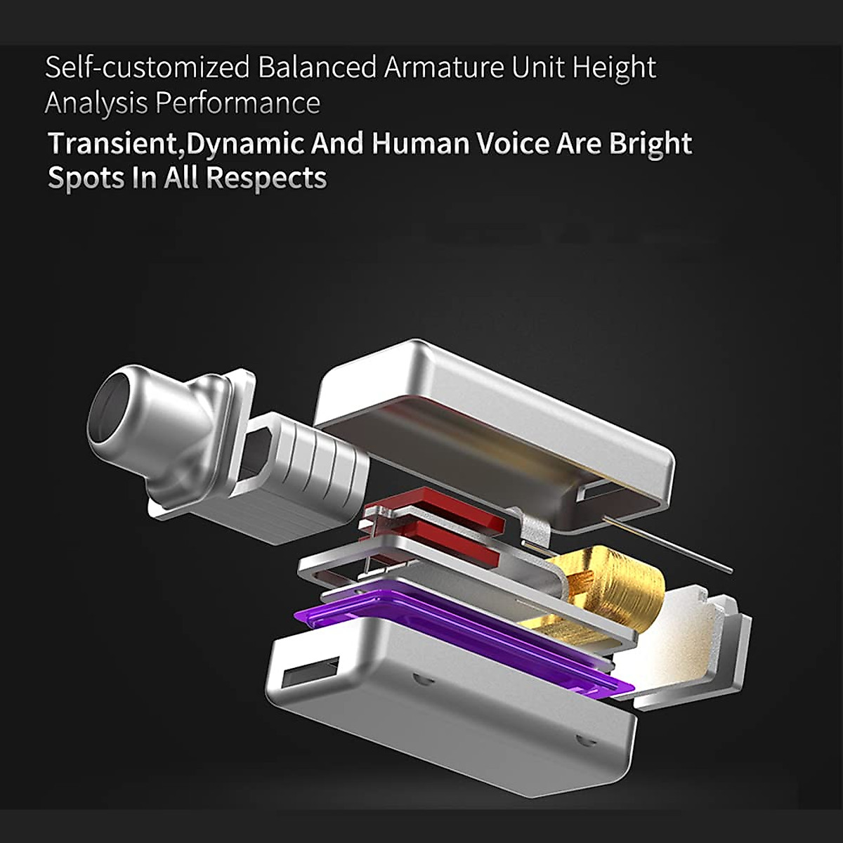 KZ ZS10 Pro in Ear Monitors Wired Headphones, 1DD 4BA Metal IEM, High Fidelity Gaming Earbuds with 2pins Tangle-Free Cable, Noise Cancelling Wired Earphones for PC Game Music Video (Black with mic)