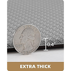 Color G Kitchen Rugs, Runner Cushioned Anti-Fatigue, Non Skid Waterproof Comfort Standing Floor Mats, Memory Foam, 17"x59", Grey